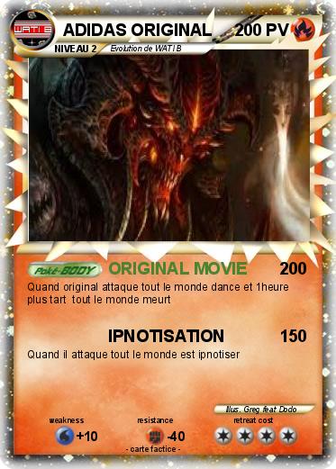 Pokémon ADIDAS ORIGINAL - ORIGINAL MOVIE - Ma carte Pokémon
