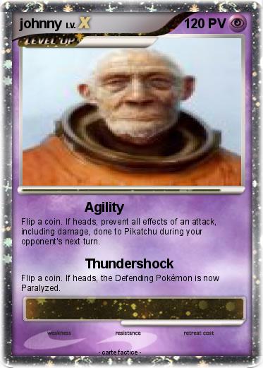 Pokémon johnny 542 542 - Agility - Ma carte Pokémon