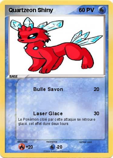 Pokémon Quartzeon Shiny - Bulle Savon - Ma carte Pokémon