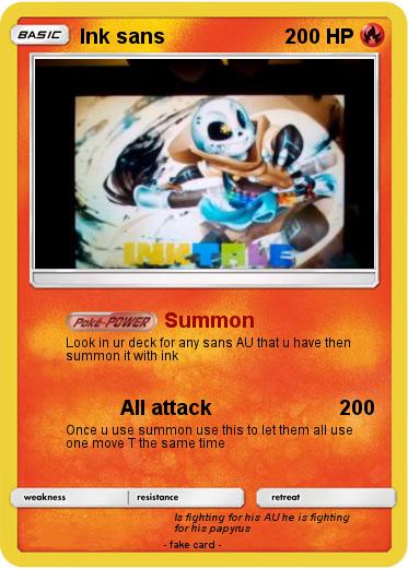 Pokémon Ink sans 40 40 - Summon - My Pokemon Card