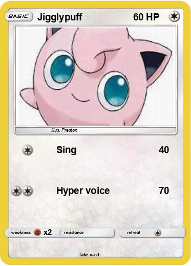 Pokémon Jigglypuff 506 506 - Sing - My Pokemon Card