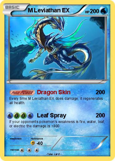 Pokémon M Leviathan EX - Dragon Skin - My Pokemon Card