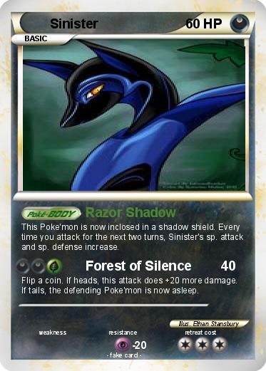 Pokémon Sinister 15 15 - Razor Shadow - My Pokemon Card