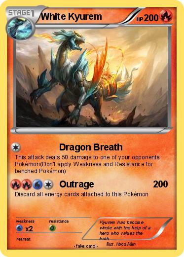 Pokémon White Kyurem 966 966 - Dragon Breath - My Pokemon Card