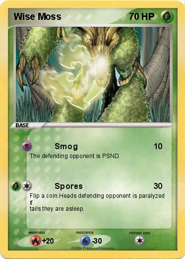 Pokémon Wise Moss - Smog - My Pokemon Card