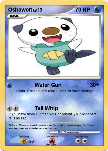 Pokémon Oshawott 934 934 - Water Gun - My Pokemon Card