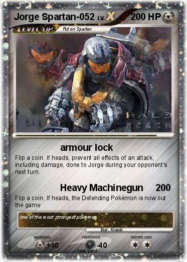 Pokémon Jorge Spartan 052 052 - armour lock - My Pokemon Card