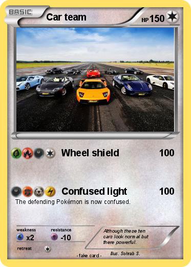 Pokémon Car team - Wheel shield - My Pokemon Card