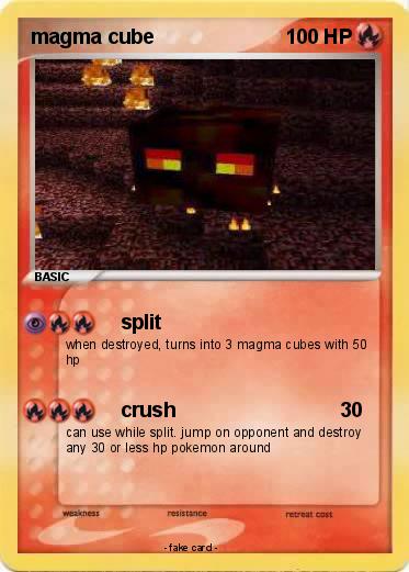 Pokémon magma cube 41 41 - split - My Pokemon Card