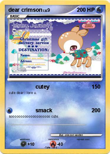 Pokémon dear crimson - cutey - My Pokemon Card