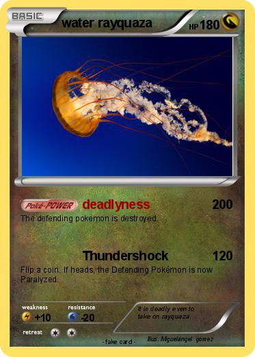Pokémon water rayquaza 3 3 - deadlyness - My Pokemon Card