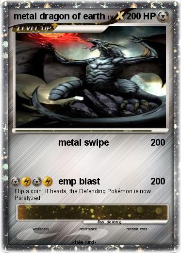 Pokémon metal dragon of earth - metal swipe - My Pokemon Card