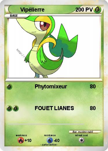 Pokémon Vipelierre 62 62 - Phytomixeur - Ma carte Pokémon