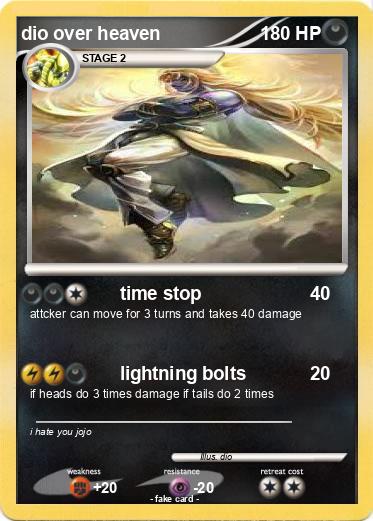 Pokémon dio over heaven 6 6 - time stop - My Pokemon Card