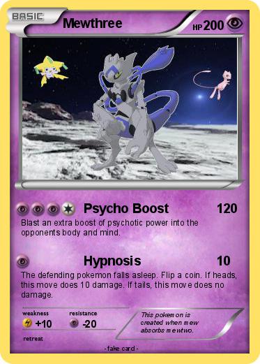 Pokémon Mewthree 1208 1208 - Psycho Boost - My Pokemon Card