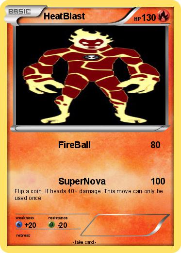 Pokémon HeatBlast 70 70 - FireBall - My Pokemon Card