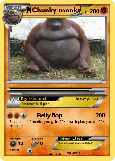 Pokémon Chunky monks - Belly flop - My Pokemon Card