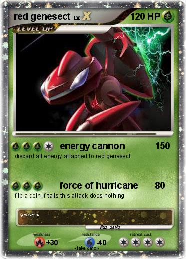 Pokémon red genesect 6 6 - energy cannon - My Pokemon Card