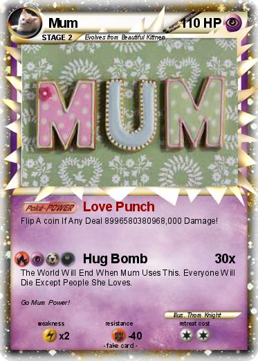 Pokémon Mum 110 110 - Love Punch - My Pokemon Card