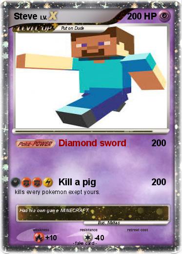 Pokémon Steve 1938 1938 - Diamond sword - My Pokemon Card
