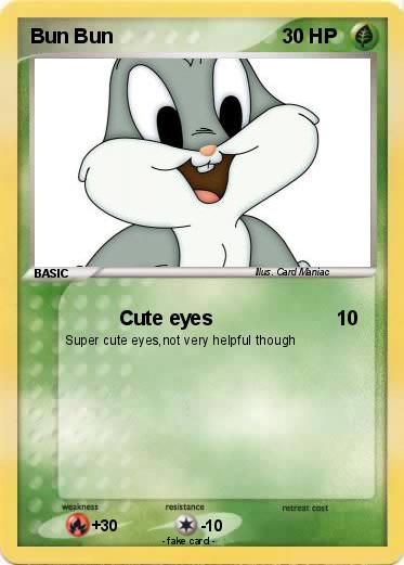 Pokémon Bun Bun 30 30 - Cute eyes - My Pokemon Card