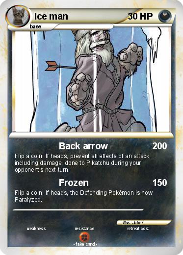Pokémon Ice man 43 43 - Back arrow - My Pokemon Card