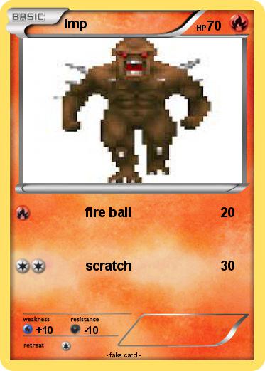 Pokémon Imp 42 42 - fire ball - My Pokemon Card