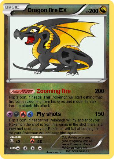 Pokémon Dragon fire EX 1 1 - Zooming fire - My Pokemon Card