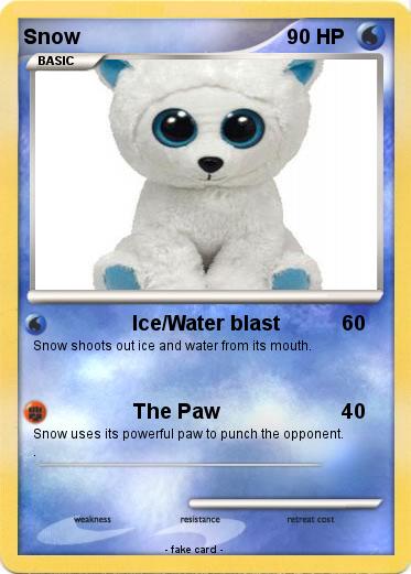 Pokémon Snow 956 956 - Ice/Water blast - My Pokemon Card