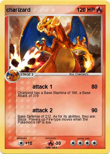 Pokémon charizard 11546 11546 - attack 1 - My Pokemon Card