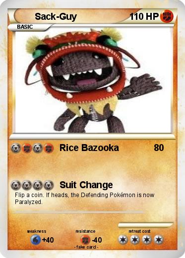 Pokémon Sack Guy 1 1 - Rice Bazooka - My Pokemon Card