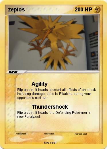 Pokémon zeptos - Agility - My Pokemon Card