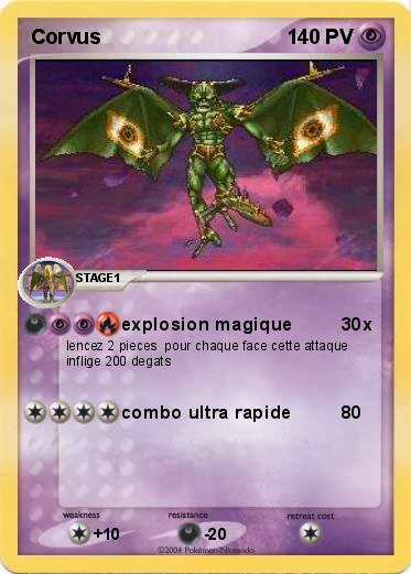 Pokémon Corvus 1 1 - explosion magique - Ma carte Pokémon