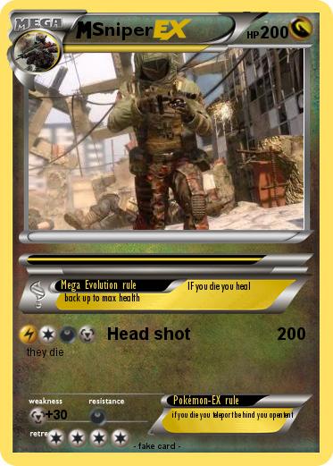Pokémon Sniper 1409 1409 - Head shot - My Pokemon Card