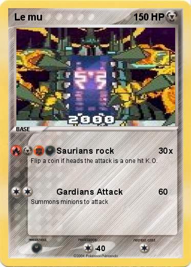 Pokémon Le mu - Saurians rock - My Pokemon Card