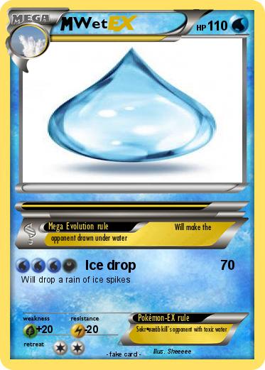 Pokémon Wet 127 127 - Ice drop - My Pokemon Card