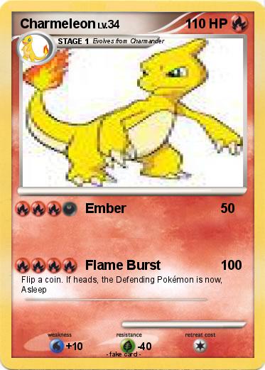 Pokémon Charmeleon 433 433 - Ember - My Pokemon Card