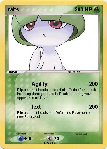 Pokémon ralts 119 119 - Agility - My Pokemon Card