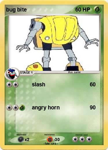 Pokémon bug bite 1 1 - slash - My Pokemon Card