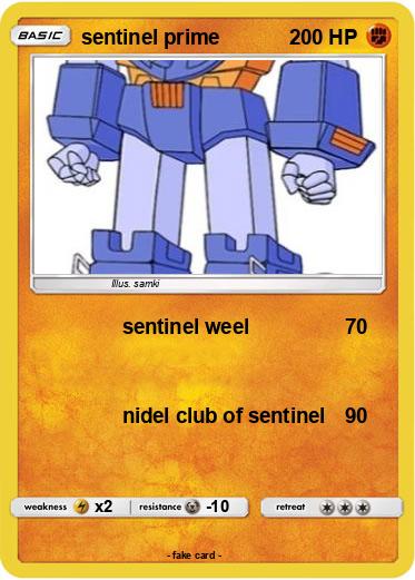 Pokémon sentinel prime 34 34 - sentinel weel - My Pokemon Card