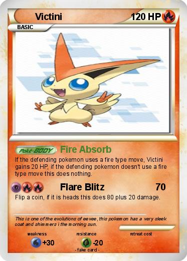 Pokémon Victini 269 269 - Fire Absorb - My Pokemon Card