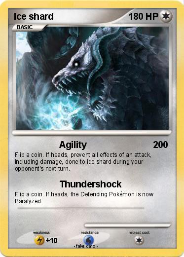 Pokémon Ice shard 2 2 - Agility - My Pokemon Card