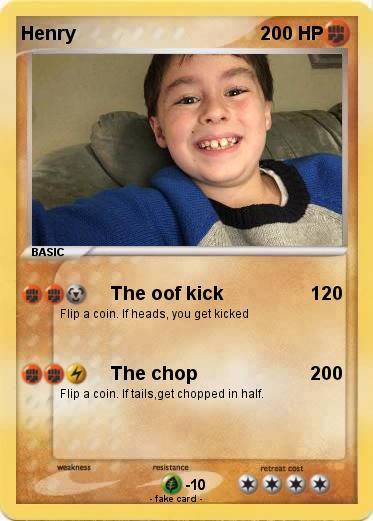 Pokémon Henry 811 811 - The oof kick - My Pokemon Card