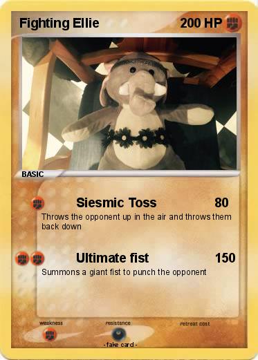 Pokémon Fighting Ellie - Siesmic Toss - My Pokemon Card