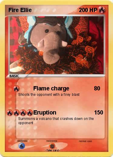 Pokémon Fire Ellie - Flame charge - My Pokemon Card