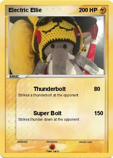 Pokémon Electric Ellie - Thunderbolt - My Pokemon Card