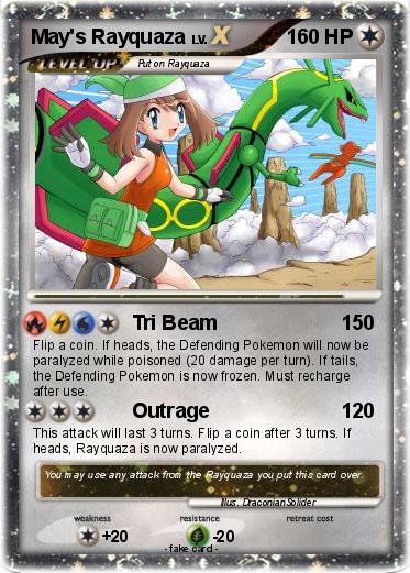 Pokémon May s Rayquaza - Tri Beam - My Pokemon Card