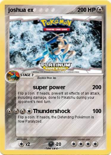 Pokémon joshua ex 3 3 - super power - My Pokemon Card