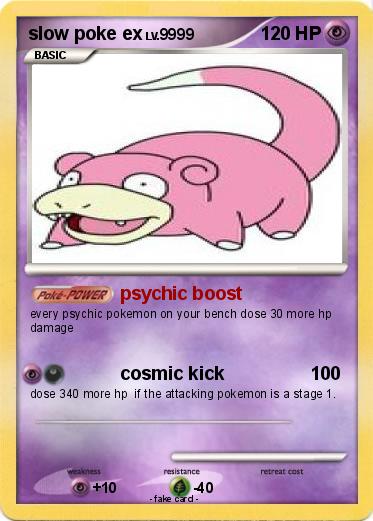 Pokémon slow poke ex - psychic boost - My Pokemon Card
