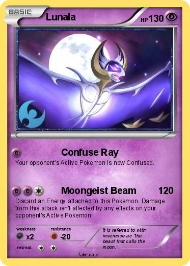 Pokémon Lunala 3 3 - Confuse Ray - My Pokemon Card